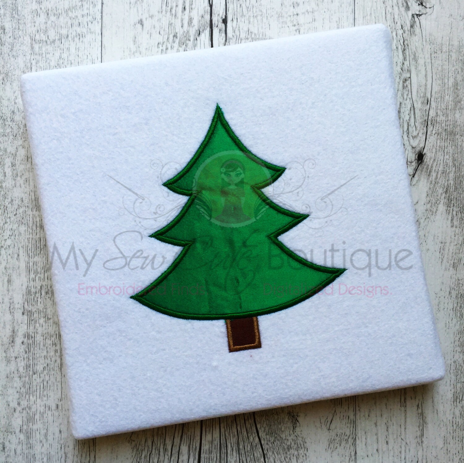 Christmas Tree Applique Designs Machine Embroidery Holiday