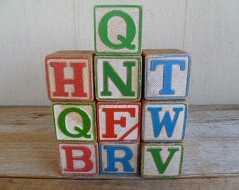 Wood block letters | Etsy