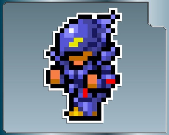 CECIL as Knight Sprite No. 1 from Final Fantasy IV 8 Bit Vinyl