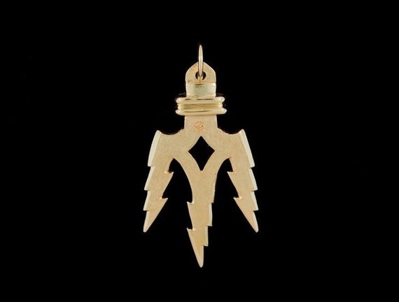 Zeus and Poseidon's Lightning Bolt Trident by DanielLeslieJewelry