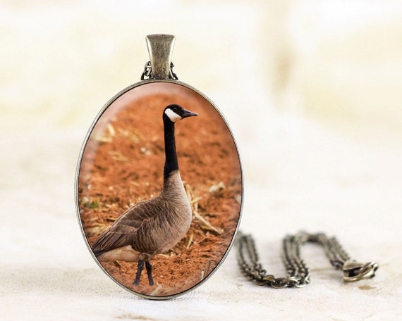 Canadian Goose Necklace Nature Necklace Goose Pendant