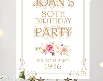 Adult birthday sign | Etsy