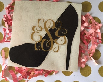 High heel sticker | Etsy