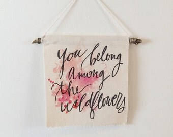 reclaimed fallen trees meet hand lettering by ThePaintedPineCo