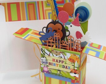 UNIQUE HANDMADE ONE OF A KIND EXPLOSION CARD IN A by CARDSBYMOM