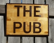 Unique pub sign related items | Etsy