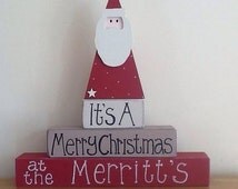 Unique christmas blocks related items | Etsy