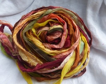 Sari silk ribbon | Etsy