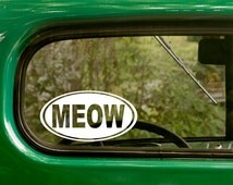 Popular items for cat car decal on Etsy