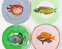 Unique fish plate related items | Etsy