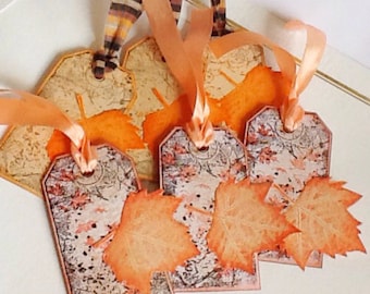 Leaf gift tags | Etsy