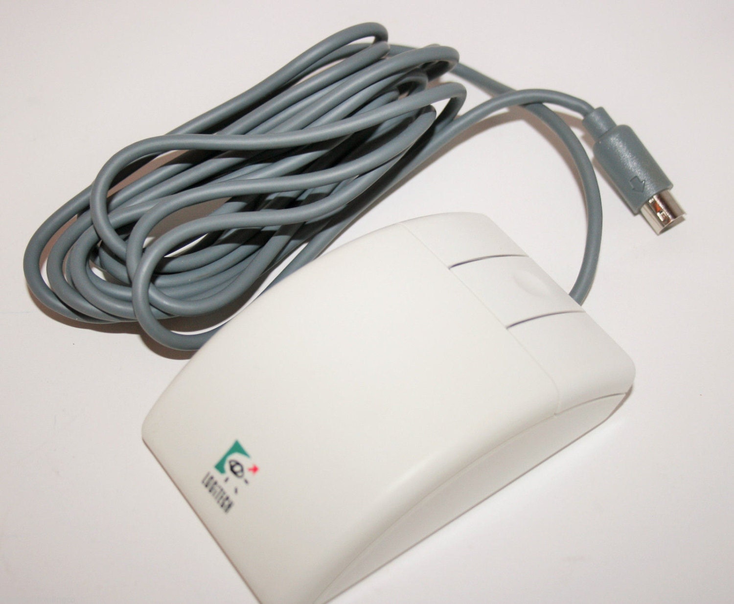 Vintage Logitech 3 Button Mouse Model #CA-93-6MD PS/2 Standard Wired ...