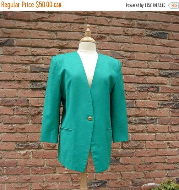 SALE: Emerald Green Suit Jacket