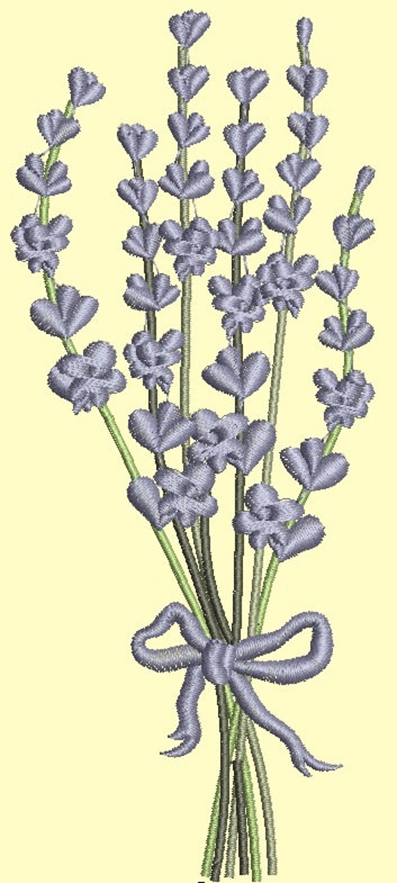 lavender embroidery Machine Embroidery Design