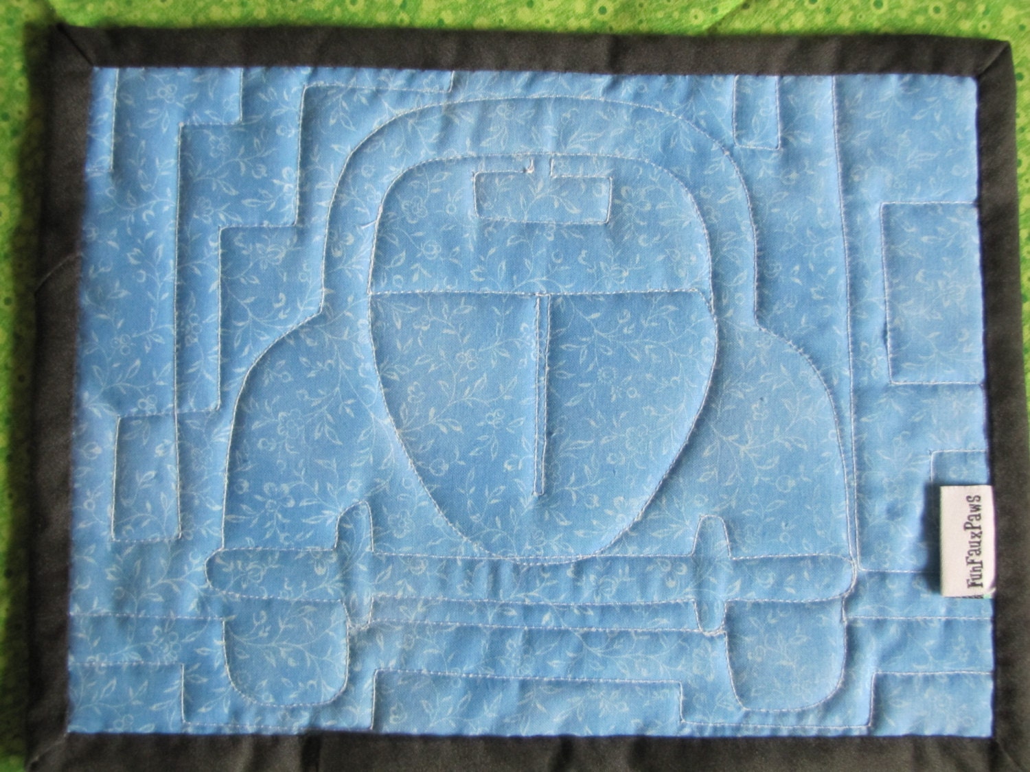 Volkswagon mug rug by FunFauxPaws on Etsy