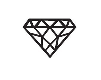 Diamond Vinyl Decal Sticker by TheVinylSweatshop on Etsy