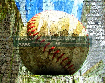 Colorful Baseball Print Sports Poster Art Bedroom by TakumiPark