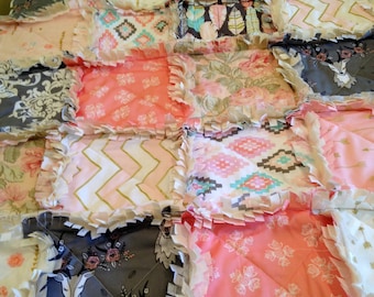 Baby rag quilt | Etsy