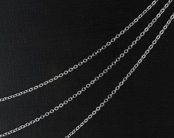 Handmade chain Nickel free CJ21-09 1m 9x6mm 16K gold