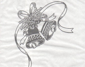 Silver wedding bells | Etsy