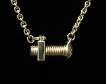 Nuts bolts necklace | Etsy