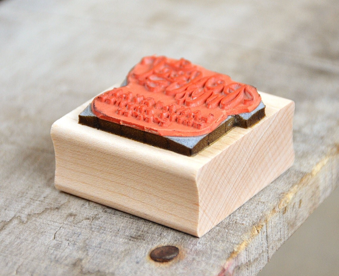 A Perfect Mix Rubber Stamp for Personalized Wedding Favor Tags