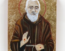 Unique saint padre pio related items | Etsy