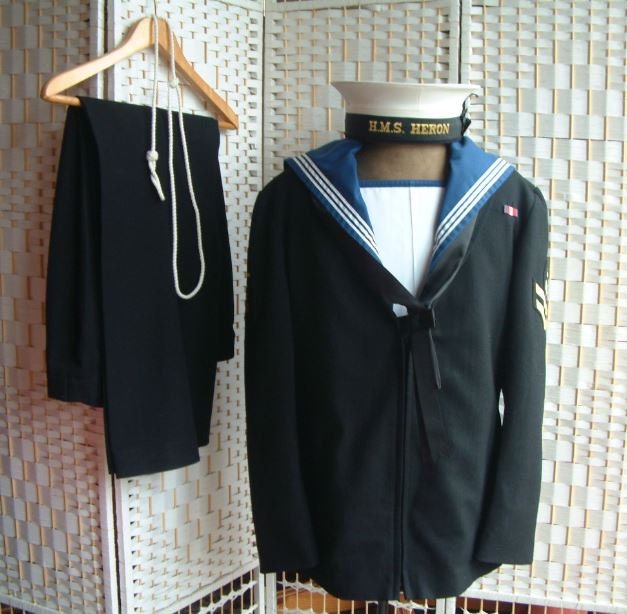 Royal Navy No1 Uniform with Cap Leading Hand AET