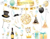 New year clipart | Etsy