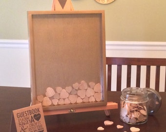 Shadow box guestbook | Etsy