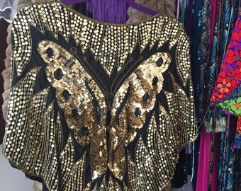 Sequin butterfly top | Etsy