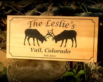 Elk plaque | Etsy