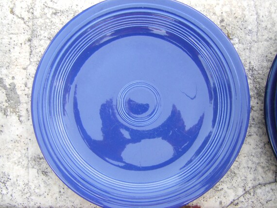 Original Cobalt Blue Fiestaware Dinner Plate