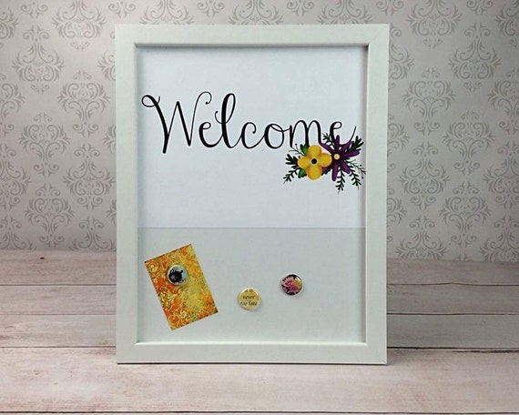 Magnetic Whiteboard Whiteboard Welcome Sign by Chalkinitupdesigns