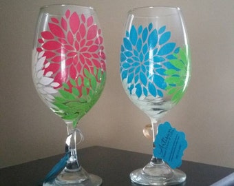 Funky wine glass | Etsy