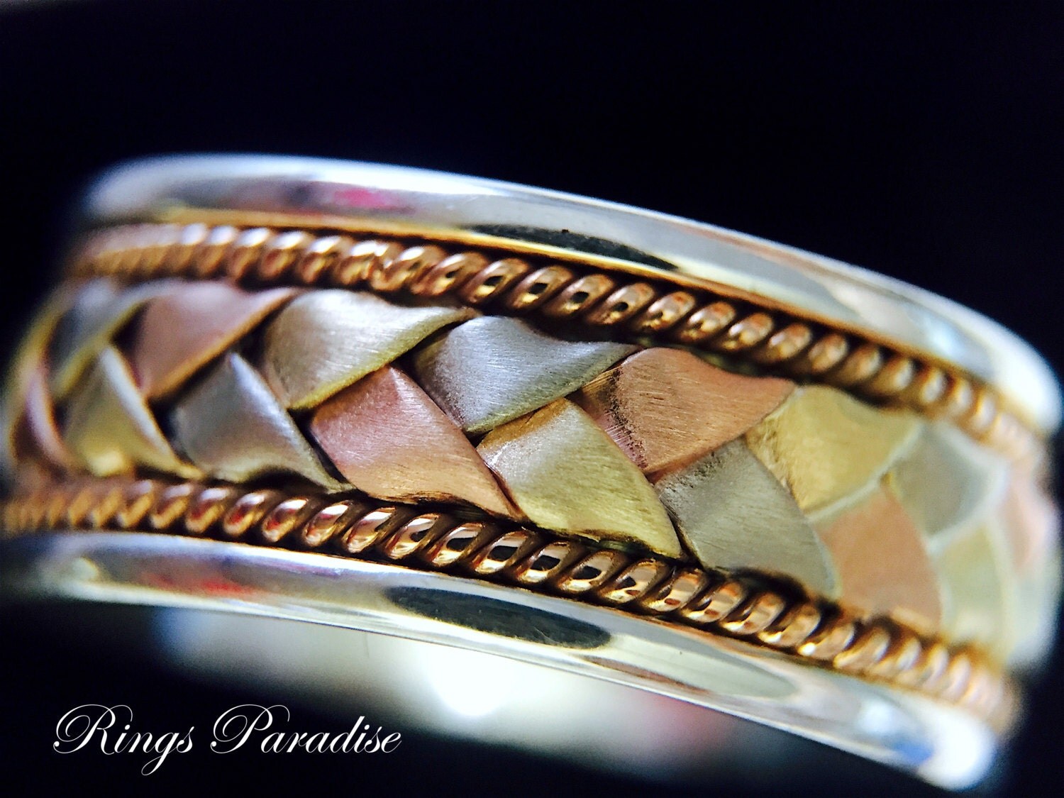 Celtic Jewelry Unique 14k Gold Celtic Wedding by RingsParadise