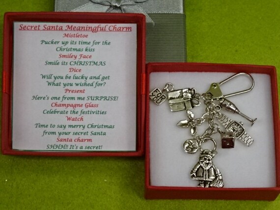Christmas Secret Santa Meaningful Keepsake keyring Charm Gift