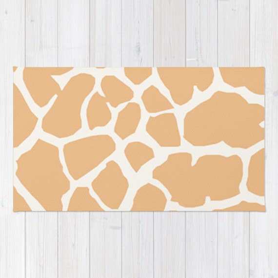 Giraffe print area rug 2x3 rug giraffe Living room 3x5 rug 4x6