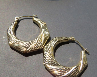 Octagon hoops | Etsy