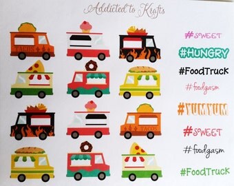 Food truck stickers | Etsy