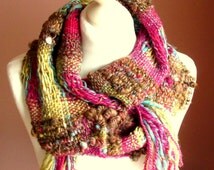 Popular items for saori scarf on Etsy
