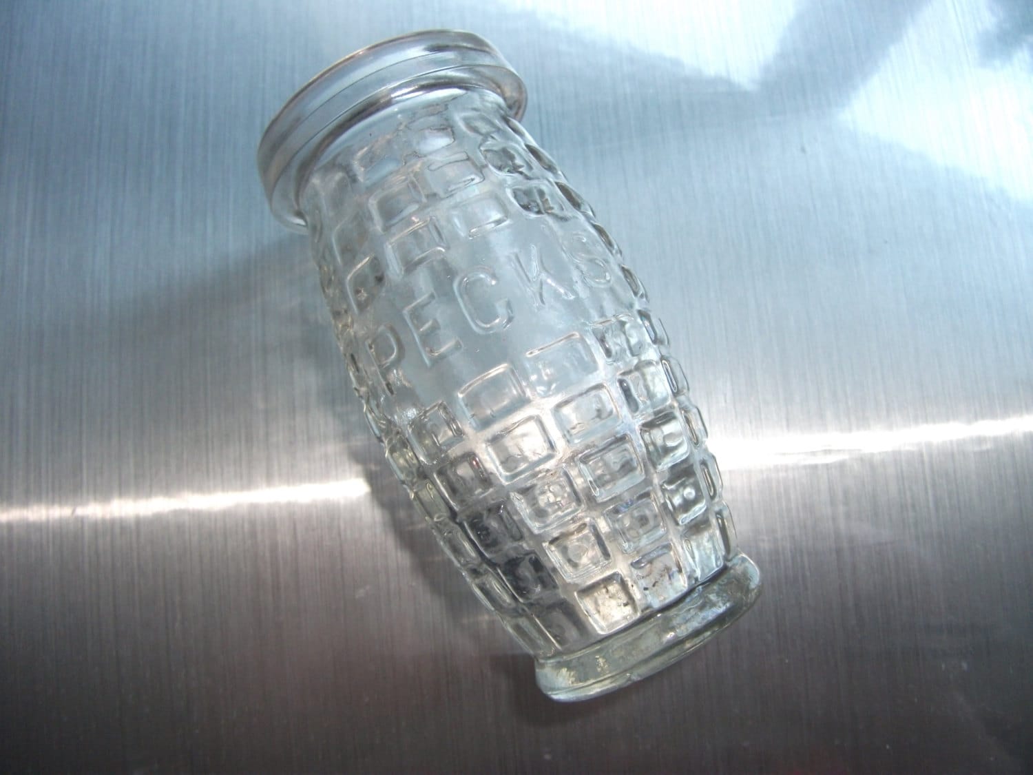 PECK'S 1940's/50's vintage sandwich paste jar.