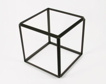 Cube Frames Set of 3 Handmade Geometric Steel Wire Frame