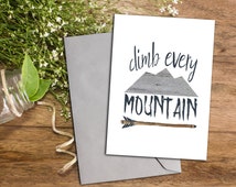 Unique climb every mountain related items | Etsy