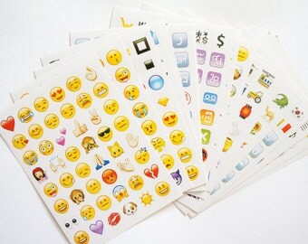 Emoji stickers | Etsy
