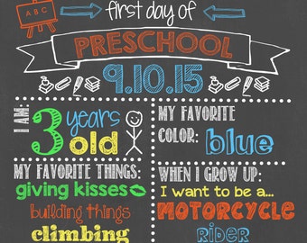 Preschool banner | Etsy