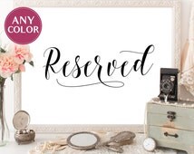 Unique reserved sign related items | Etsy
