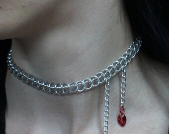 Vampire bite choker | Etsy