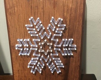 Snowflake string art | Etsy