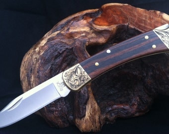 Buck knife engraved | Etsy